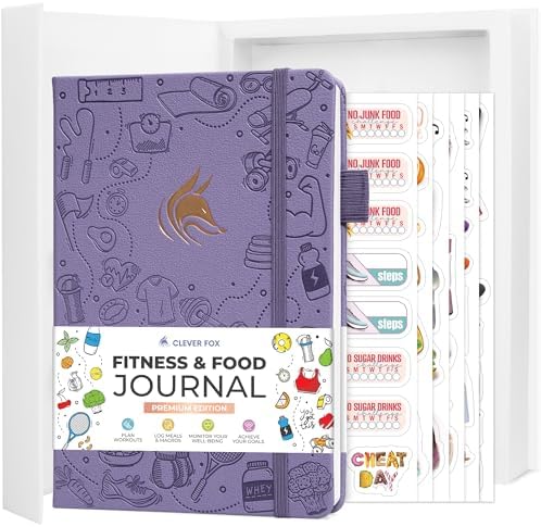 Amazon.com : Clever Fox Fitness and Food Journal Premium – Guided Daily ...