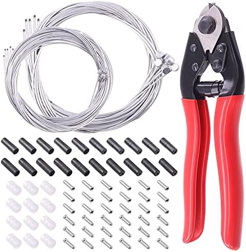 Glarks 81Pcs Stainless Steel Bicycle Cable Cutter and Brake/Shifter ...
