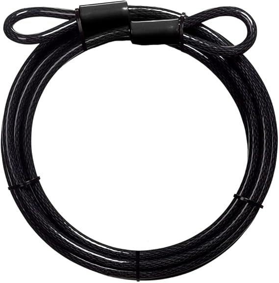 Master Lock 72DPF Steel Cable with Looped Ends, 15 ft. Long, 1 Pack ...