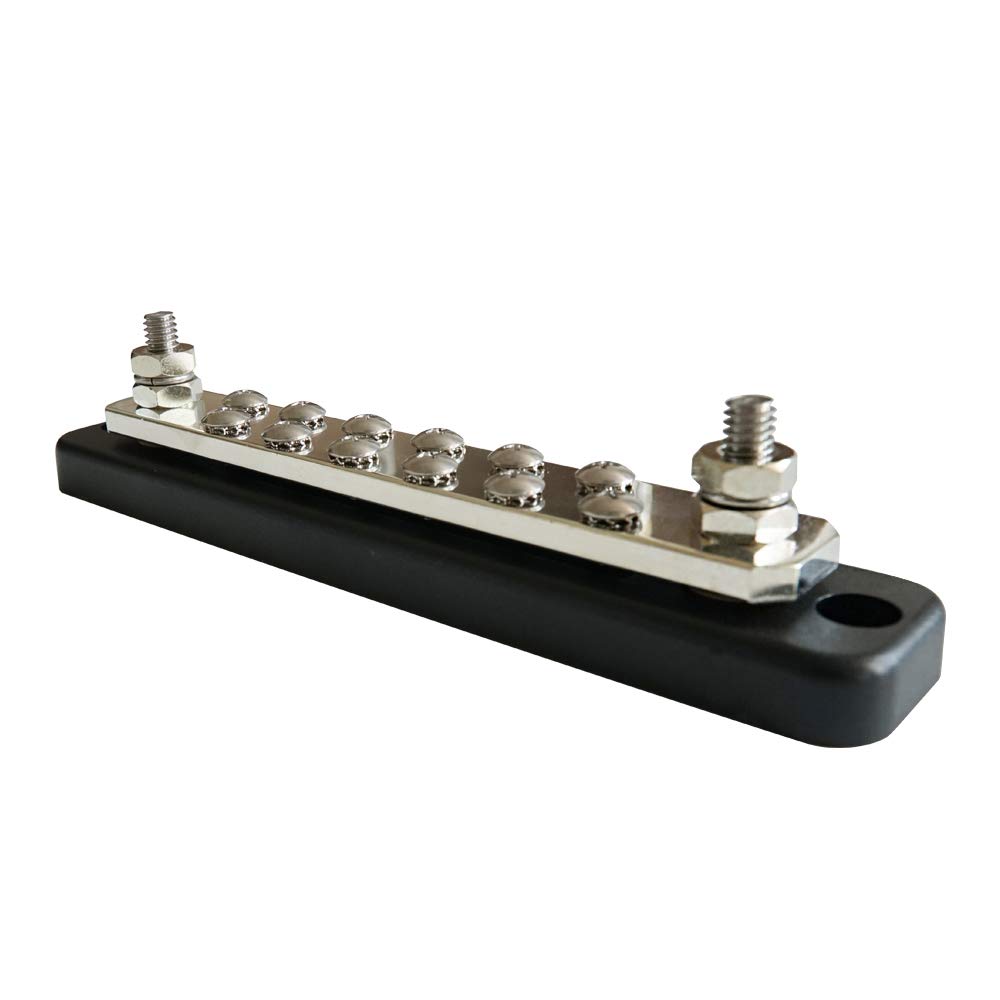 Buy 12 Terminal Heavy Duty Copper Grounding Bus Bar - 2 Studs 250A ...