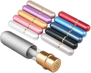 Multi-Color Aluminum Essential Oil Inhaler Tube Empty Refillable ...