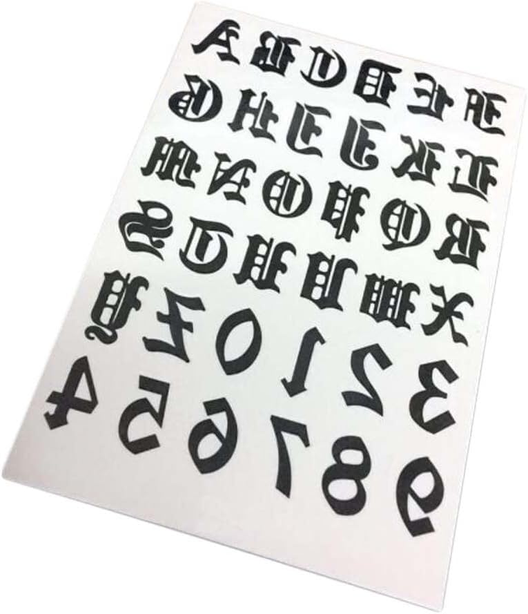 Fancy Number Fonts For Tattoos Numbers Font. Classical Elegant Font