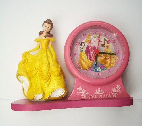 Disney Beauty and the Beast Belle Princess Alarm Clock & Figurine ...