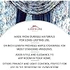 Amazon.com: Sapphire Home Sheer Curtains - Two Tone 4 Panels Set w ...