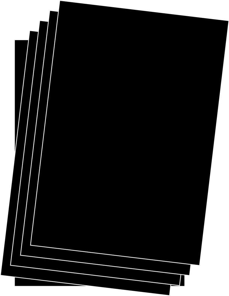 Eclet A4 Black Paper 180-210 GSM Pack of 20 Sheets-Black - Coloured ...