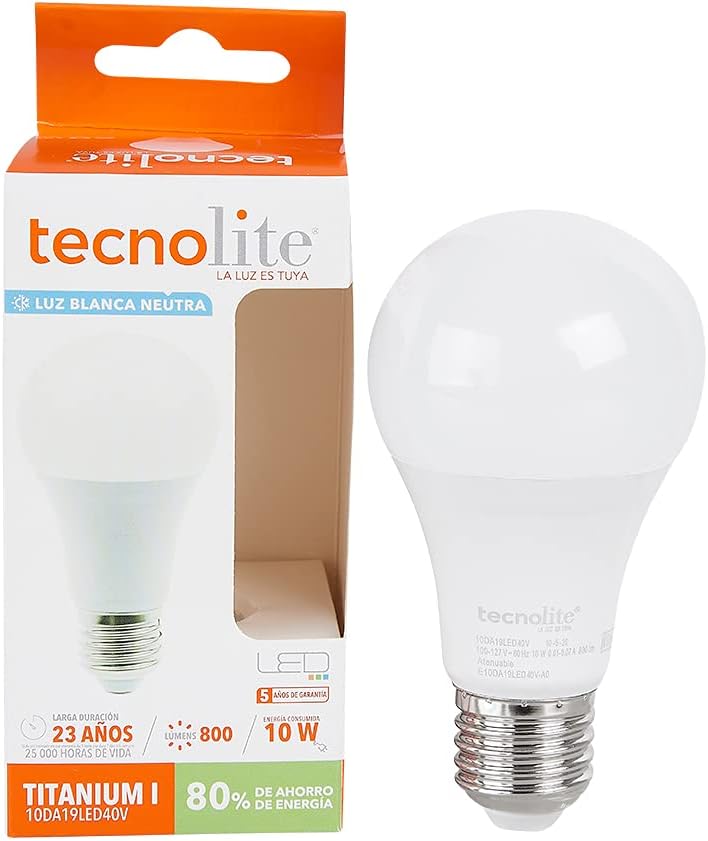 Tecnolite - Foco Tubo LED T5 8 W, Luz Blanca Neutra, Base G5, No ...