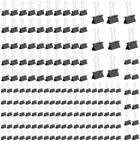 170 pince papier de 15/19/25/32 mm – clips robustes – pince metallique ...