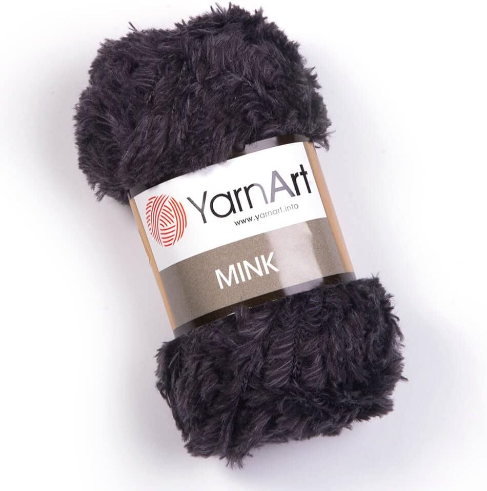 Amazon.com: Yarn Art Yarnart Mink Fur Yarn, Soft Fur Yarn Chunky Fluffy ...