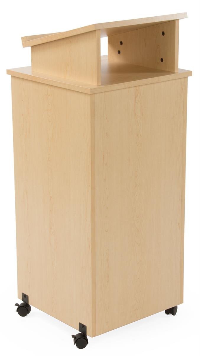 Rolling Podium Wood
