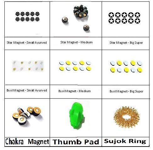 Acu Care Inc Acupressure Sujok Byol, Star, Chakra, Ring Magnets and ...