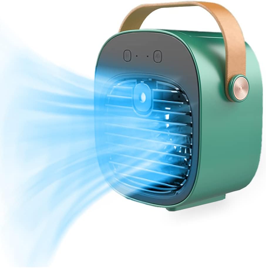 Portable Air Conditioner, 6000mAh Rechargeable Personal Air Conditioner ...