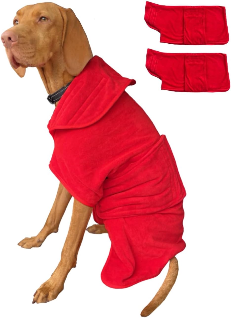 *2 pack* Luxury Dog Drying Coat, Dog Drying Robe/Dressing Gown. Fast ...