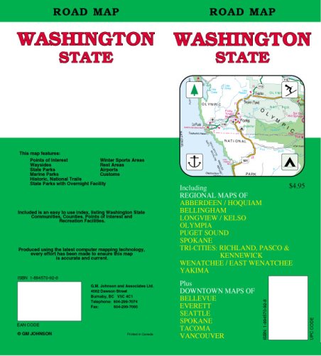Washington State Road Map: Johnson, Gm: 9781894570923: Amazon.com: Books