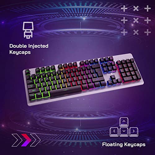 boAt Redgear Grim V2 Wired Gaming Keyboard with Double Injected Keycaps ...