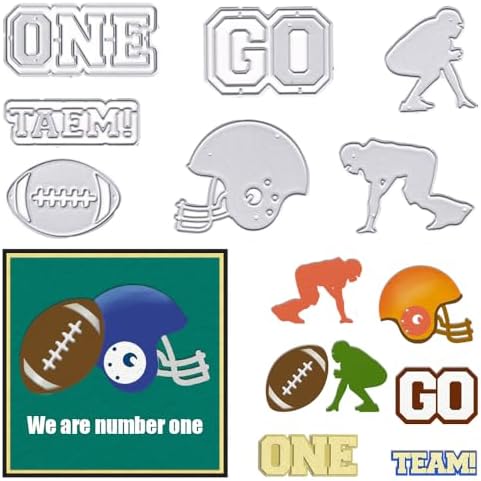 Amazon.com: Football Dies American Football Metal Cutting Die Football ...