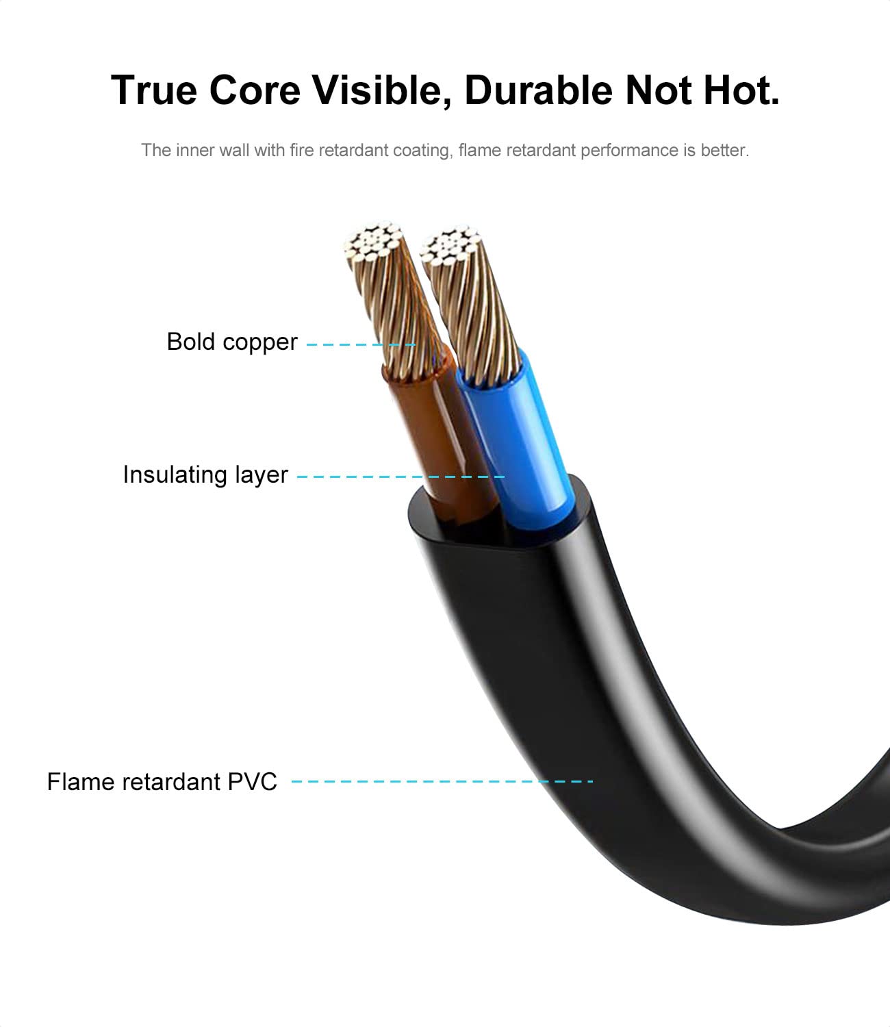 Snapklik.com : 6 FT AC Power Cord Universal 2 Prong Power CableSee ...