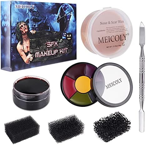 Amazon.com: Mysense Liquid Latex Scar Wax SFX Makeup Kit for Fake Scars ...