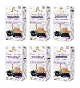 Amazon.com : Hyleys Colon Cleanse Tea Acai Berry Flavor (6 Pack - 150 ...