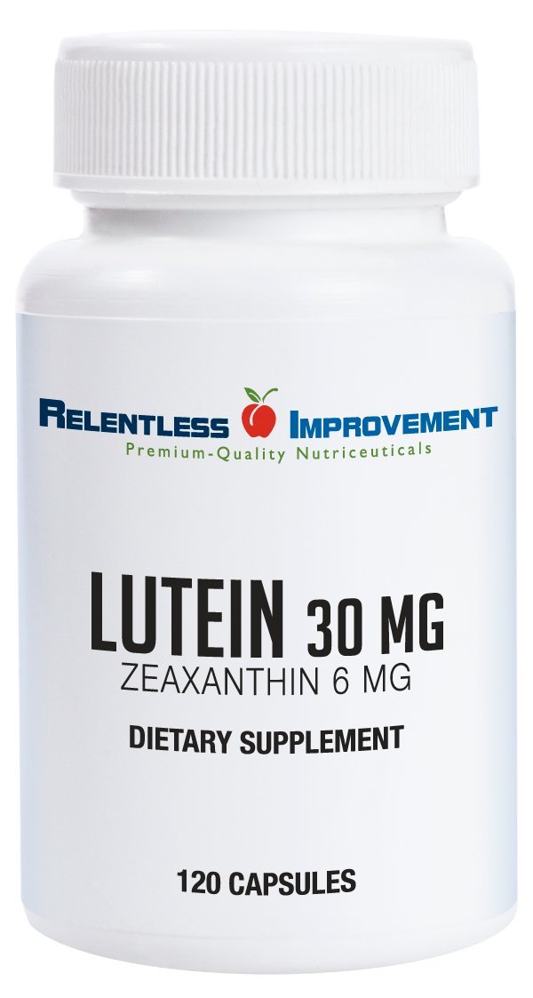 High Potency 30mg Lutein Plus 6mg Zeaxanthin 120 Vege-Capsules Natural ...