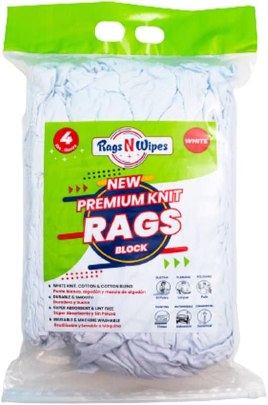Amazon.com: Rags N Wipes Premium Mixed Knit Rags, Reusable Cleaning ...