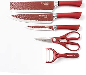 Amazon.com: Daily Use Stainless Steel 5PCS KNIFE Set By Everwealth ...