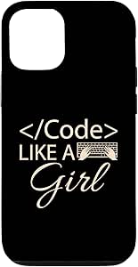 Amazon.com: iPhone 12/12 Pro Code Like A Girl Programming Coder Programmer Case : Cell Phones ...