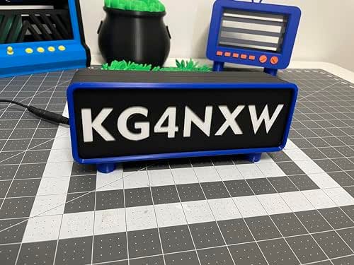 Amazon.com: Amateur Radio LED Call Sign Block for Ham Shacks or ...