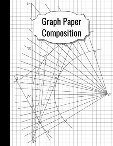 Graph Paper Composition Notebook Grid 5x5 quad ruled Large 8.5" by 11 ...