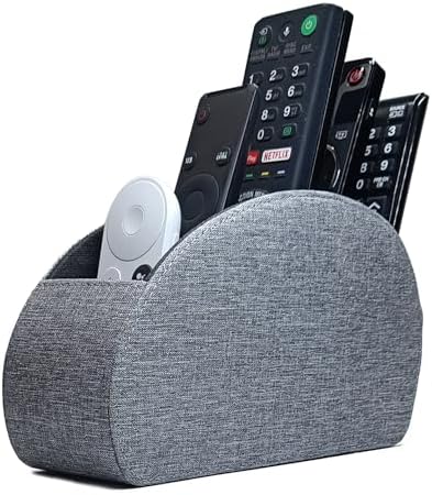 Remote Control Holder with 5 Pockets TV Remote Control Tidy and ...