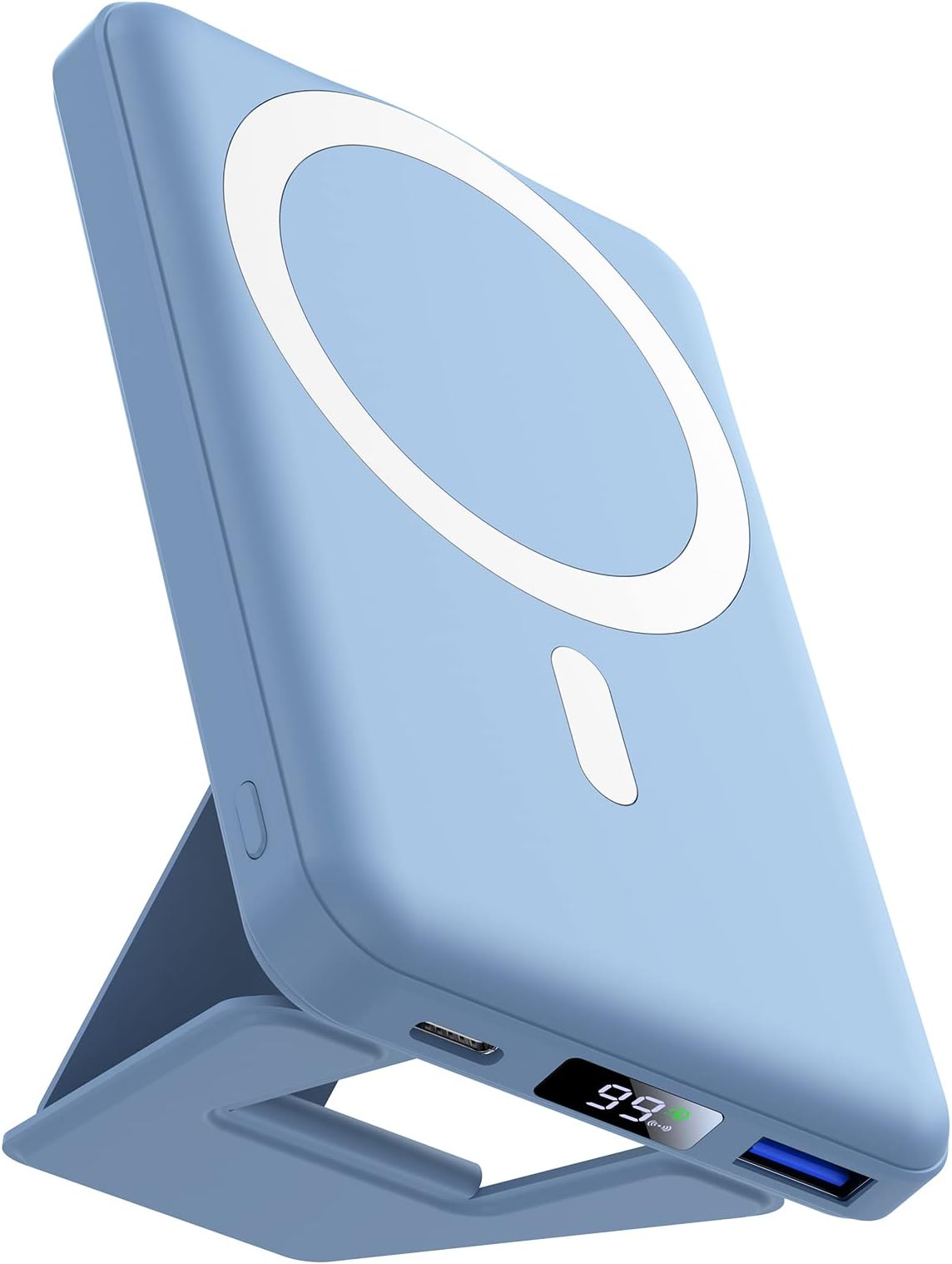 Amazon.com: Magnetic Portable Charger Power Bank 5500mAh,Slim Wireless ...