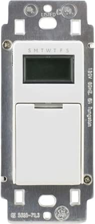 JASCO PRODUCTS COMPANY In-Wall Digital Timer, 7-Day Programmable, White ...