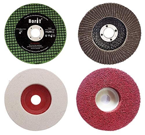 Imrosh Borit Metal Flap Wheel p120 grit, Borit SS Cutter, Felt Disc and ...