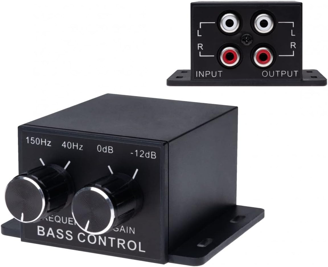Amazon.com: CHELINK Universal Car Remote Bass Control RCA Subwoof ...