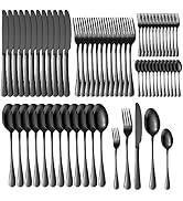 Amazon.com | A · HOUSEWARE Royal Flatware Set for 4 Copper/Rose Gold ...