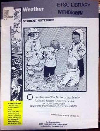 Weather Student Notebook NSRC STC (Science and Technology for Children ...