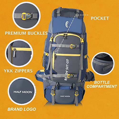 Buy Half Moon 90L Waterproof Travel Backpack for Outdoor Sport Camp ...