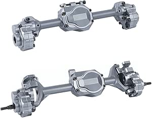 Amazon.com: RZXYLRC Aluminum Alloy Front & Rear Axle Housing for 1/10 ...