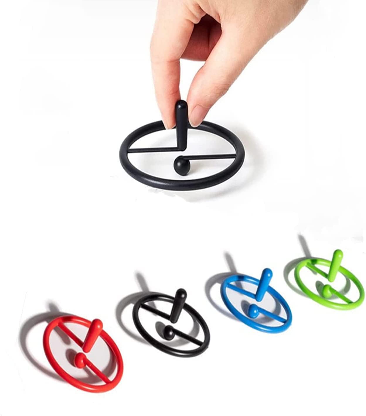 ORFINA 4Pcs Exclamation Mark Spinning Top,Novelty Spinning Tops Toy ...