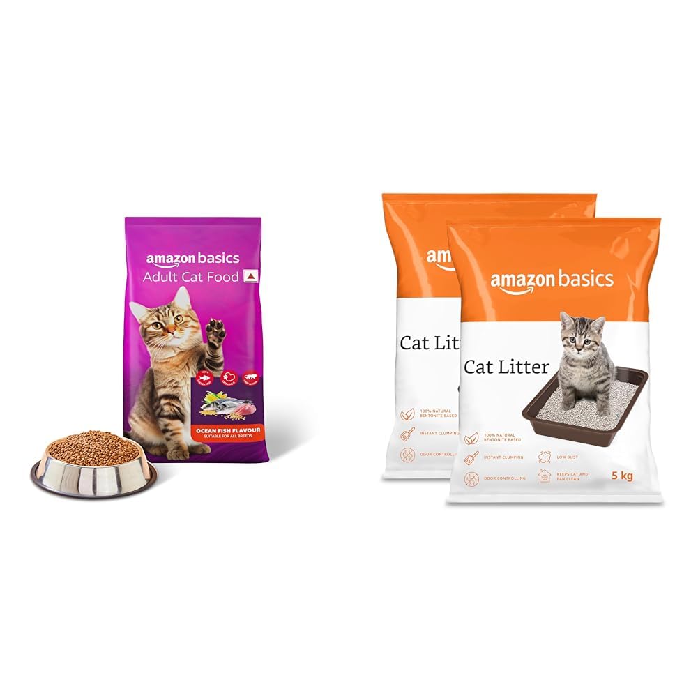 Amazon Basics Dry Cat Food|7 Kg|Ocean Fish|Packed with Protein|Suitable ...
