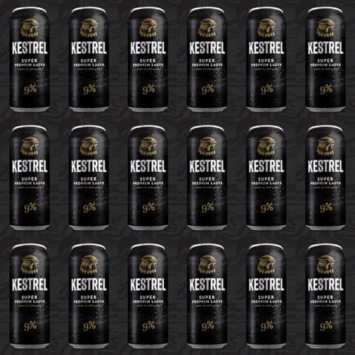 Kestrel | Super Premium Lager | 500ML Cans | ABV 9% | Pack of 24 ...