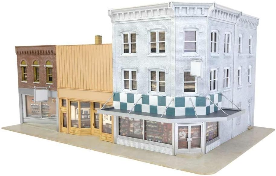 Amazon.com: Walthers Cornerstone Merchant's Row VII 933-4044 HO Scale ...