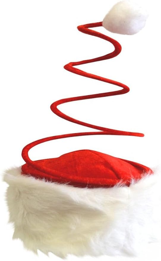 Amazon.com: Santa Hat with Coil Spring : Home & Kitchen