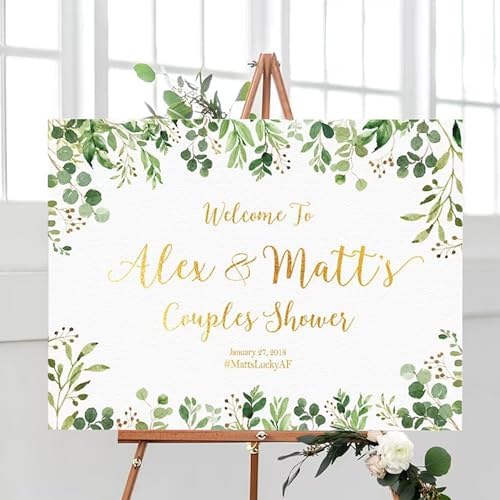 Amazon.com: Editable Floral Welcome to Wedding Shower Sign Template ...