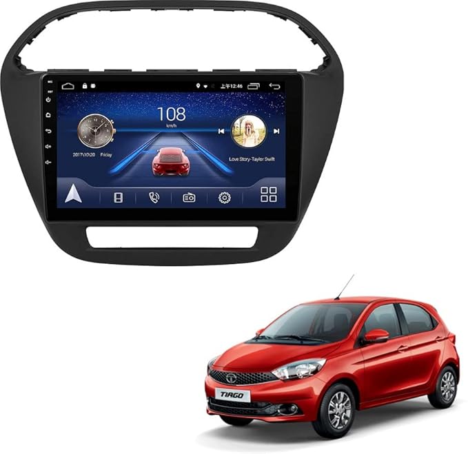 Racemark 9 Inch Android Screen for Tata Tiago Full HD Double Din Player ...