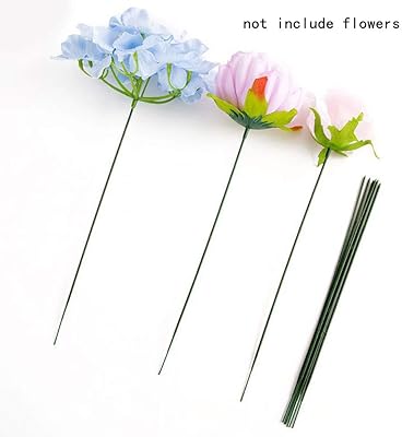 Amazon.com: MOIAK 100pcs Plastic Floral Stem, Artificial Flower Rod ...