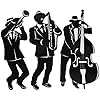 Amazon.com: Jazz Trio Silhouettes (3/Pkg) : Home & Kitchen