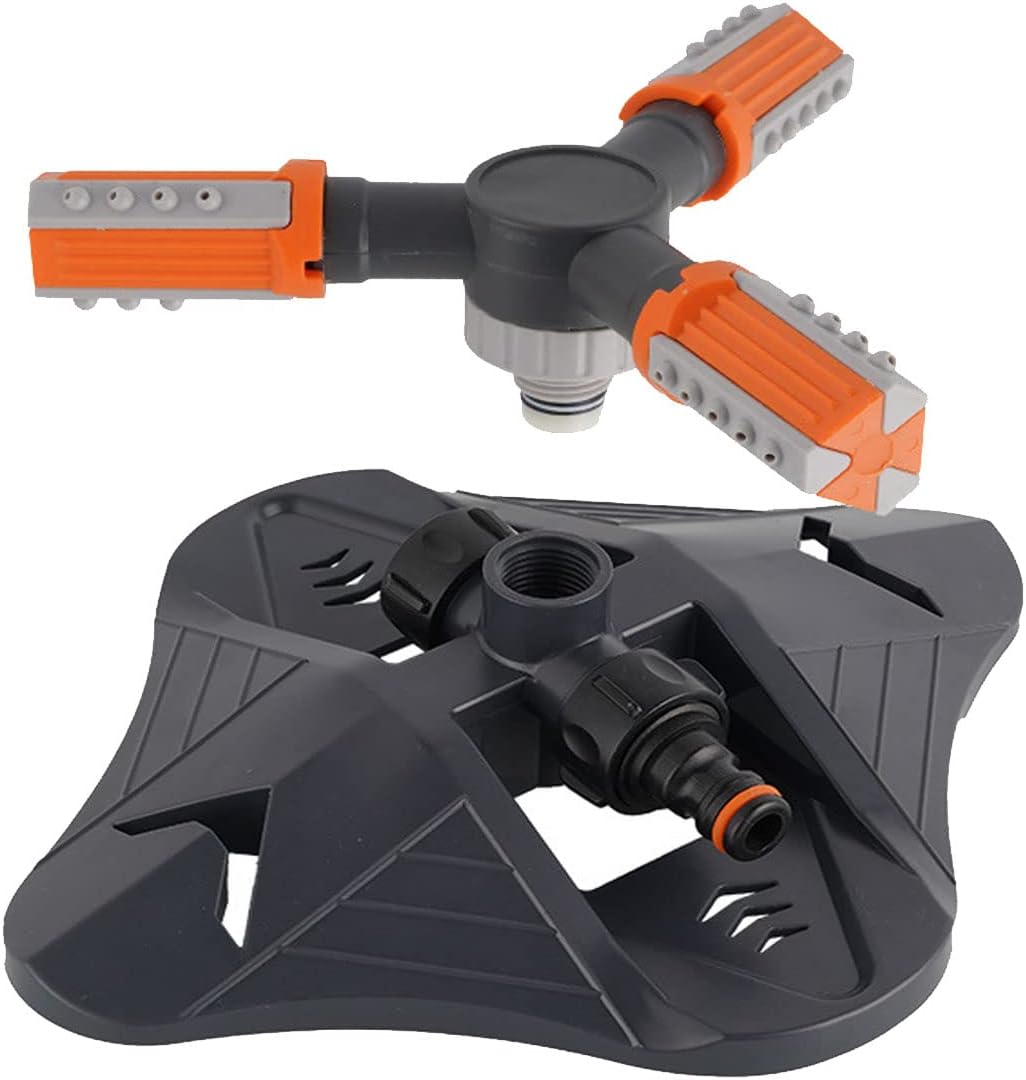 YQQZQ Lawn Garden Sprinkler,360Degree Rotating Garden Irrigation System ...