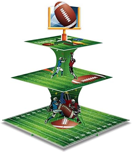 Amazon.com: Tiamon Super Football Bowl Party Decoration Football ...