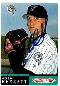 Amazon.com: Josh Beckett autographed baseball card (Florida Marlins, FT ...