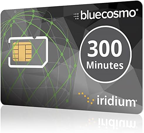 Amazon.com: BlueCosmo Iridium 100 Min Prepaid Global SIM Card ...